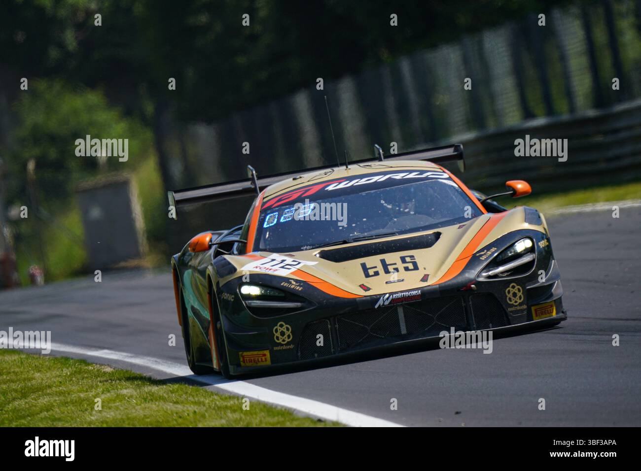 Edgar MALOIGNE, Maxime ROBIN and Sai SANJAY driving the (#112) McLaren 720S GT3 EVO of team CSA ...