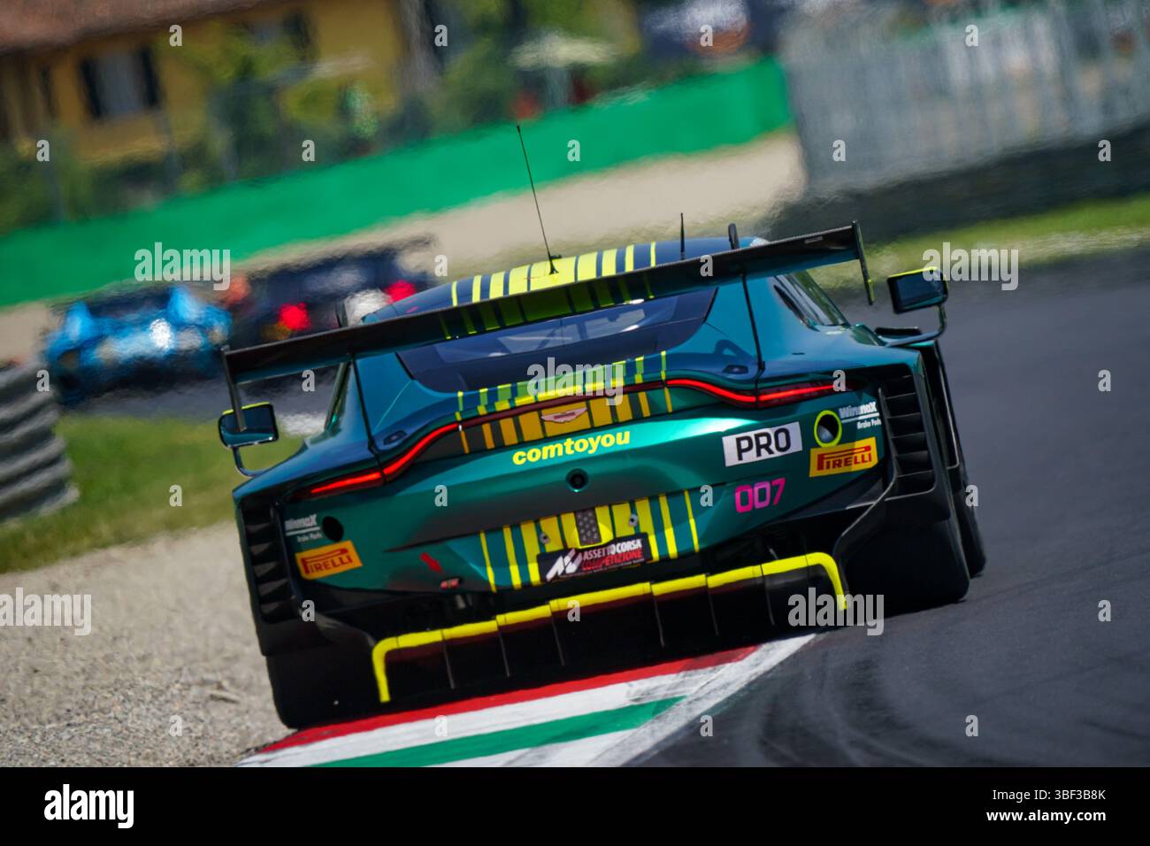 Marco SORENSEN, Nicki THIIM and Mattia DRUDI driving the (#7) Aston ...