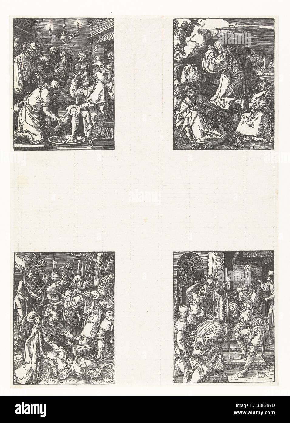 Nuremberg, Dürer, Albrecht, The Little Passion, Footwashing, Christ on the Mount of Olives ...