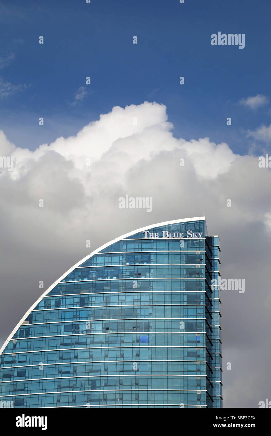 The Blue Sky Tower in Ulaanbaatar Stock Photo - Alamy