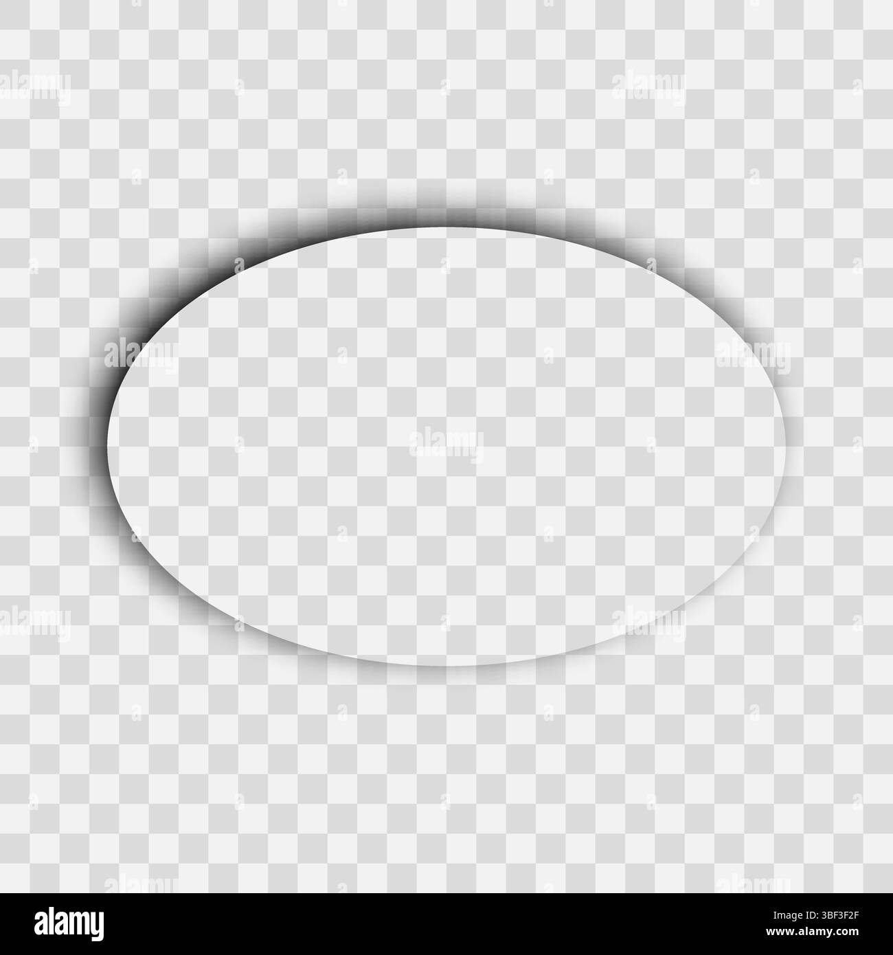 Dark transparent realistic shadow. Oval shadow isolated on transparent ...
