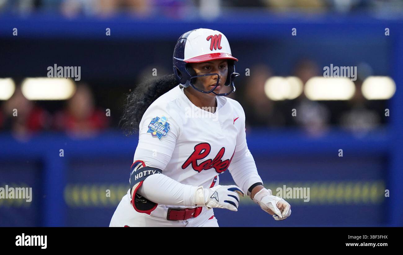 Ole Miss infielder Jaden Pone (6) during an NCAA softball Women's ...