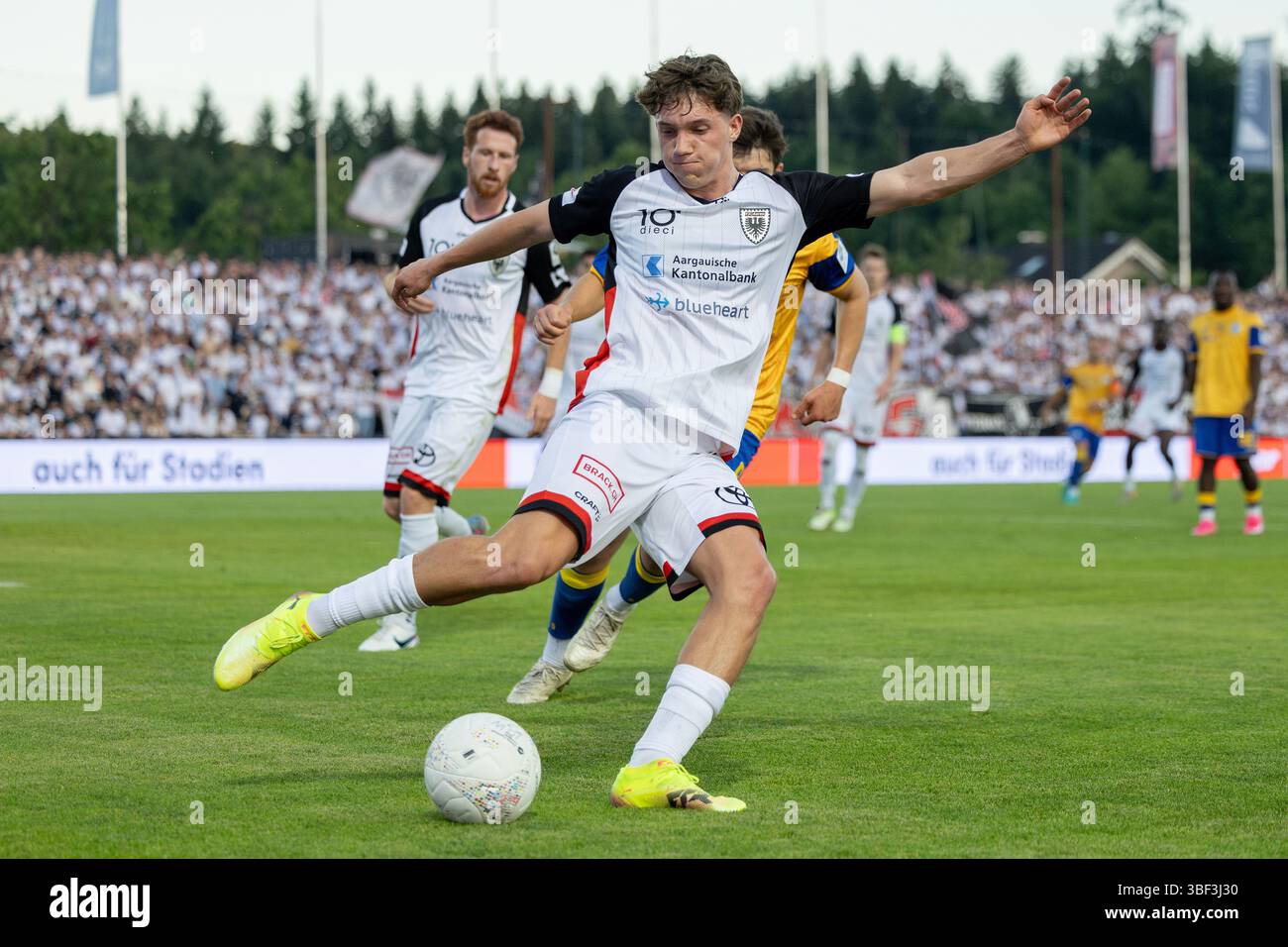 Aarau, Switzerland, May 30st 2025: Ryan Kessler (38 Aarau) during the ...