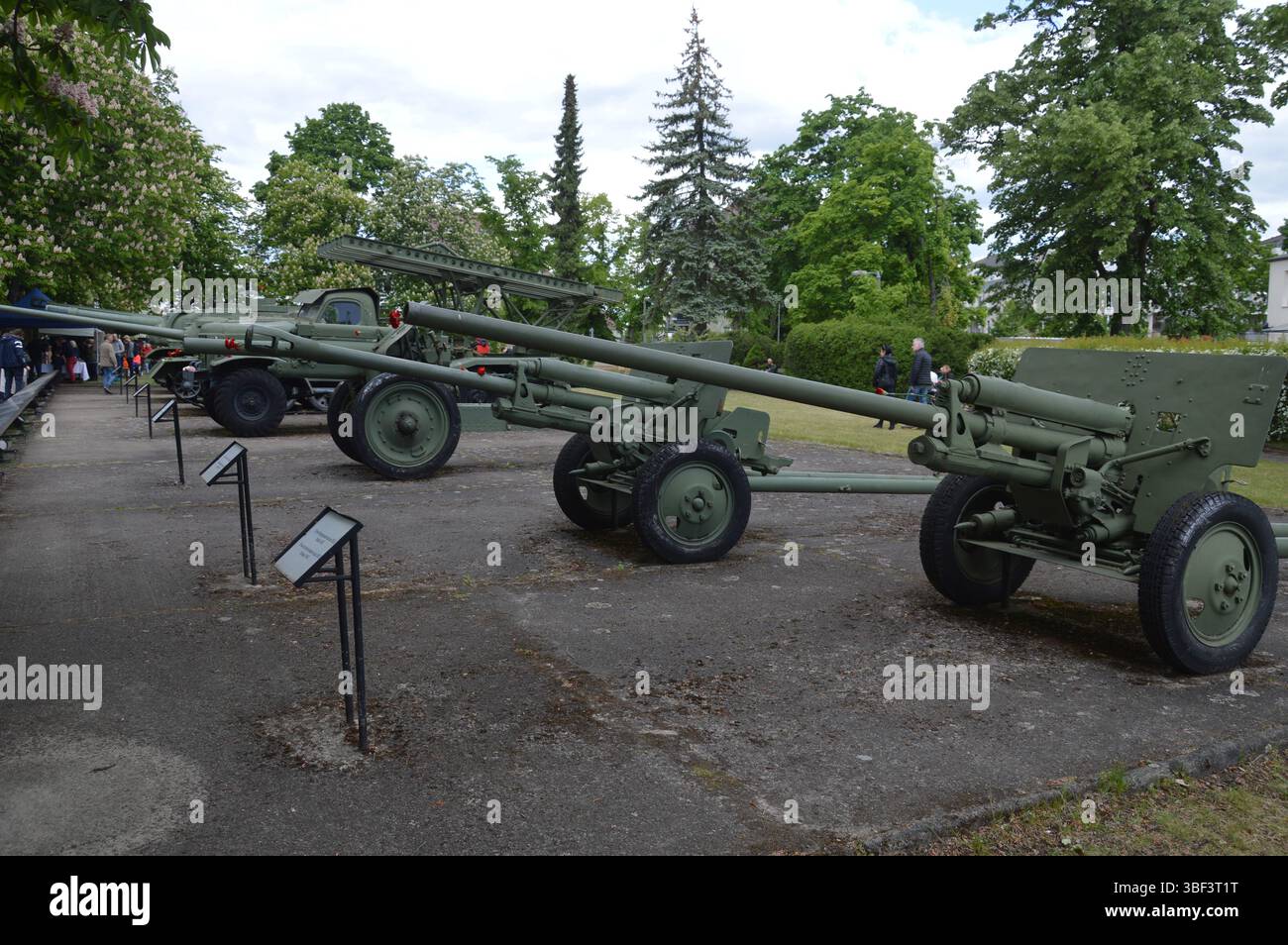 Berlin, Germany - May 8, 2025 - Soviet arms from World War II on ...
