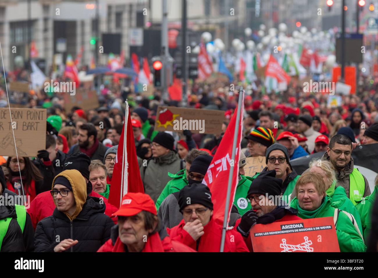 Belgian National Strike Against Pension Reforms – Major Protests and ...