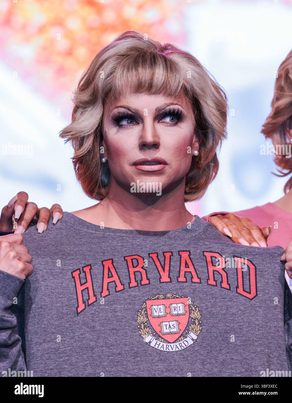 Australian drag queen and singer Courtney Act, seen during a photocall ...