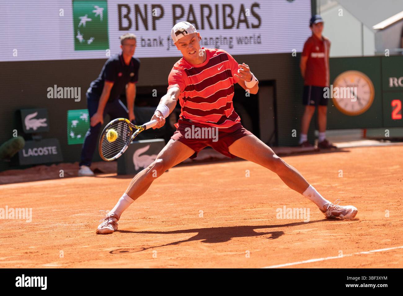 PARIS, FRANCE - MAY 30: Holger Rune of Denmark during the French Open ...