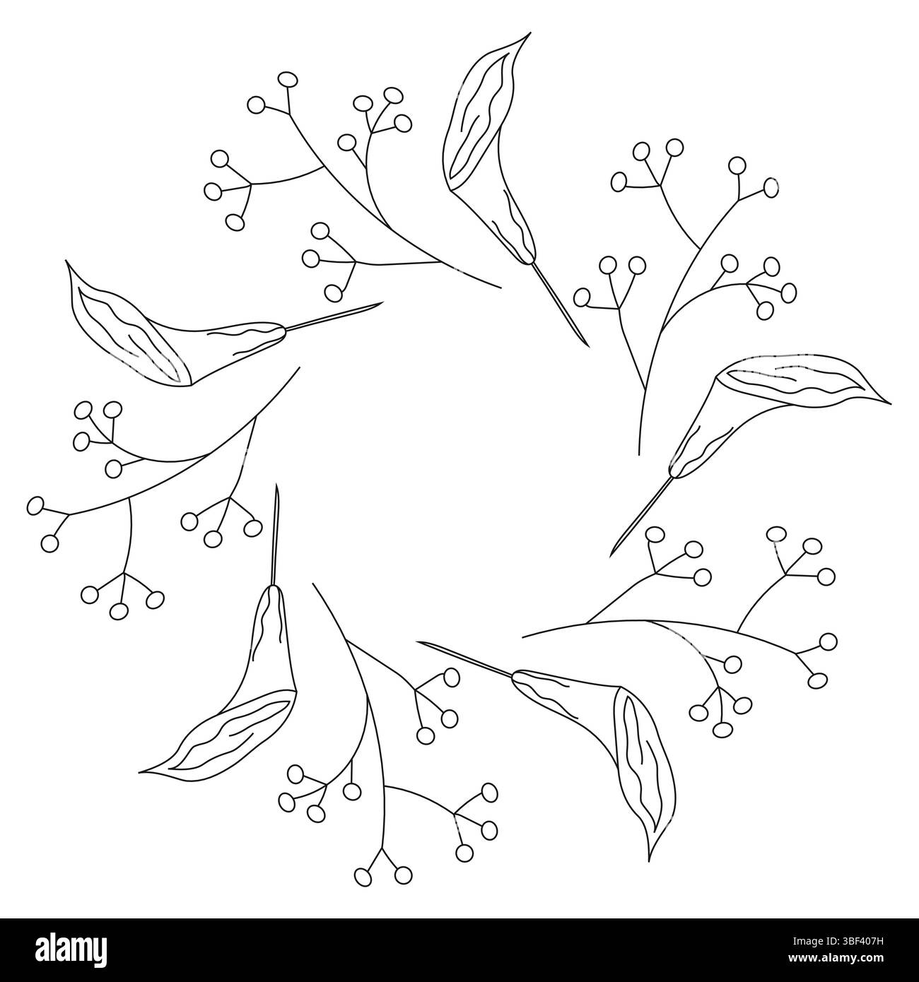 Decorated plant Black and White Stock Photos & Images - Alamy