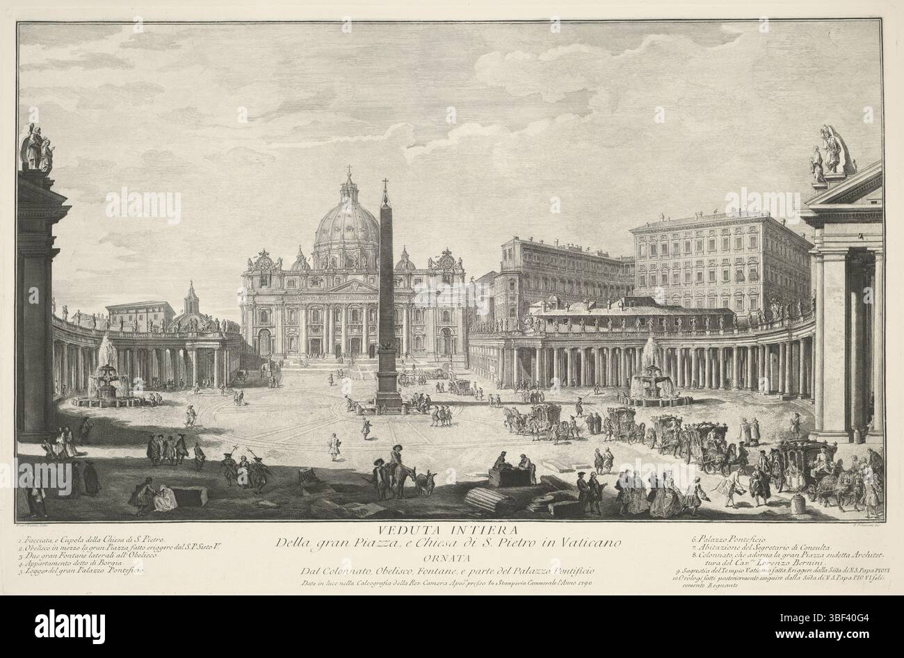 Italy, Pannini, Francesco, Italy, Polanzani, Veduta intiera della gran ...