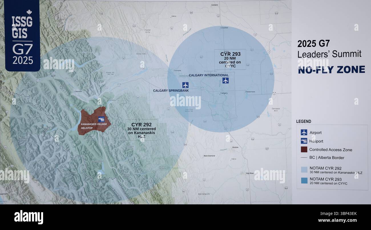 Springbank, Canada. 30th May, 2025. A map of the Integrated Safety ...
