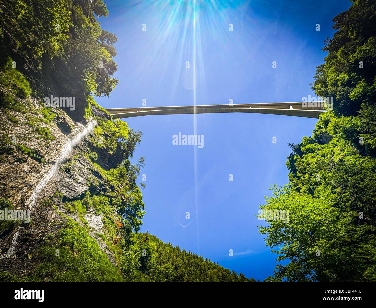 Tamina-Schlucht, Bad Ragaz, Kanton St. Gallen, Schweiz, Europa: Moderne ...