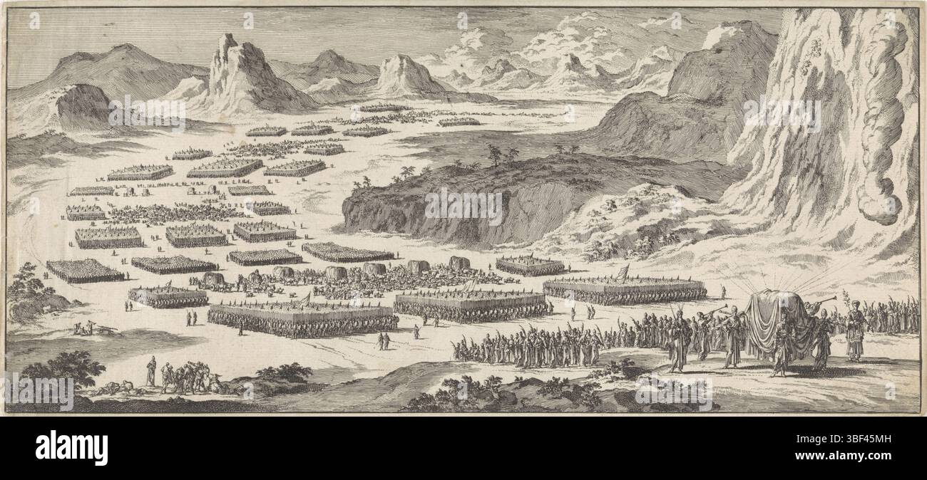 Amsterdam, Luyken, Jan, Army tour of the twelve tribes of Israel with ...