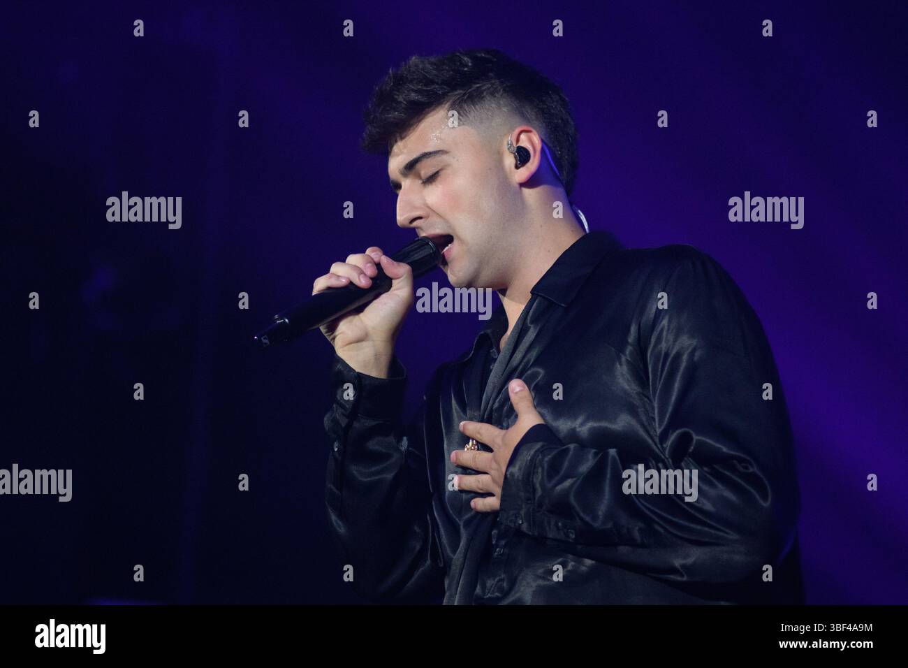 Spanish singer Juanjo Bona performs during the Universal Music Festival ...