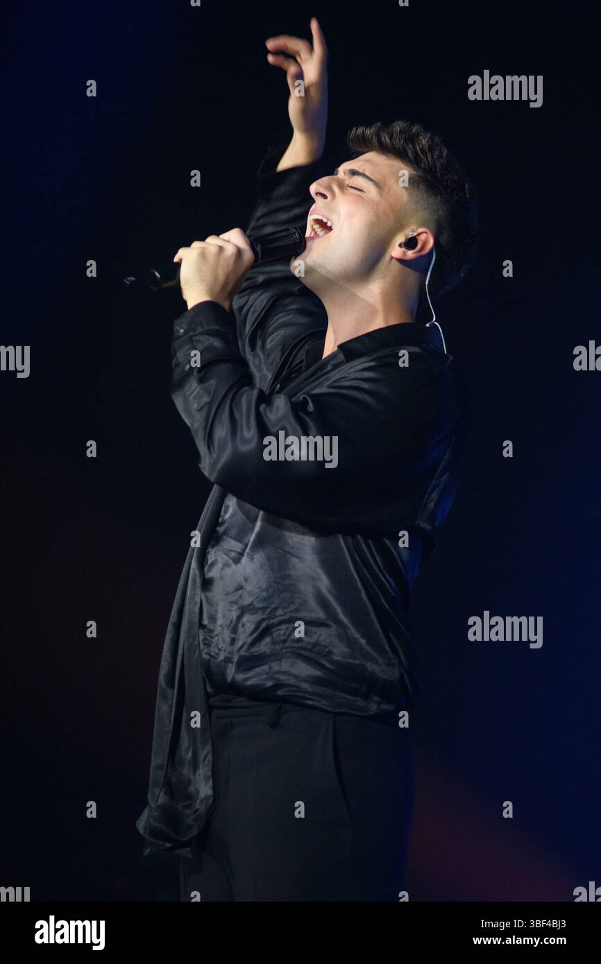 Madrid, Spain. 30th May, 2025. Spanish singer Juanjo Bona performs ...