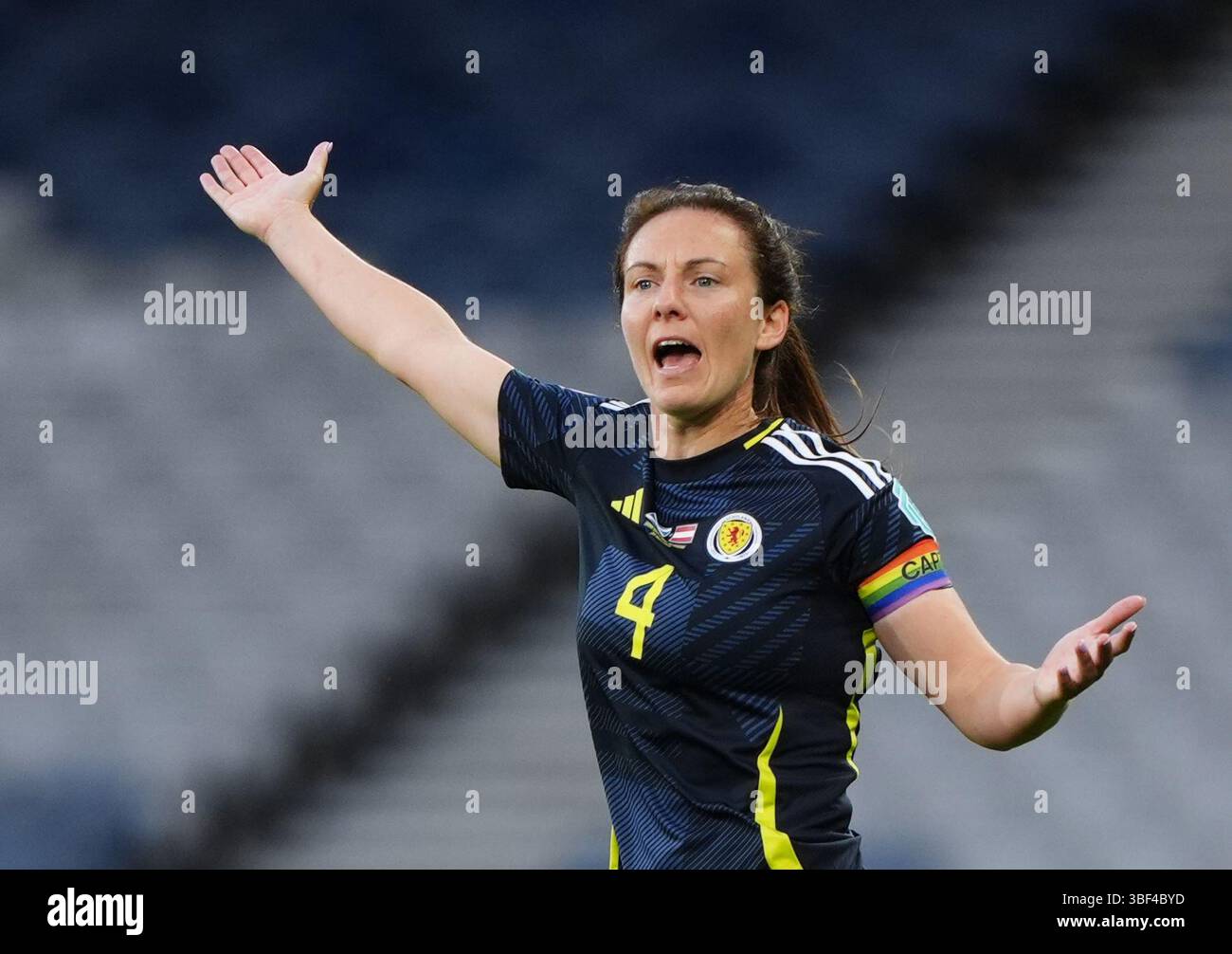 Scotland's Rachel Corsie during the UEFA Women's Nations League, League ...