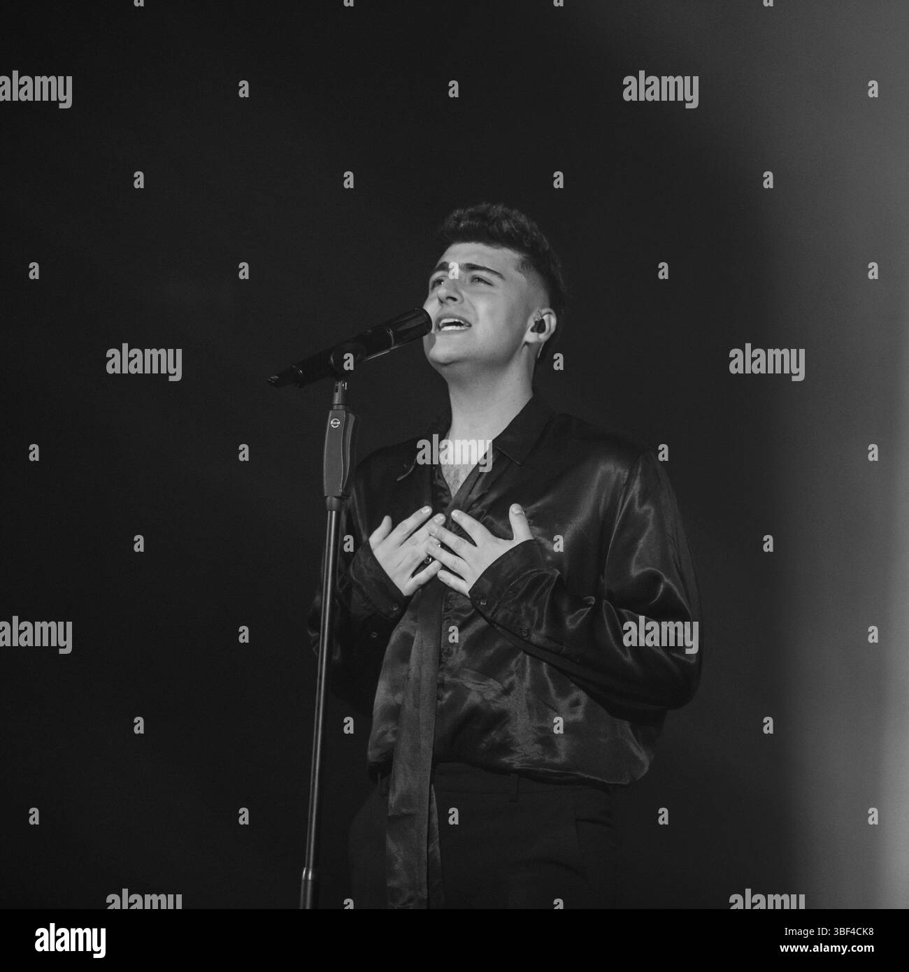 Madrid, Spain. 30th May, 2025. Spanish singer Juanjo Bona performs ...
