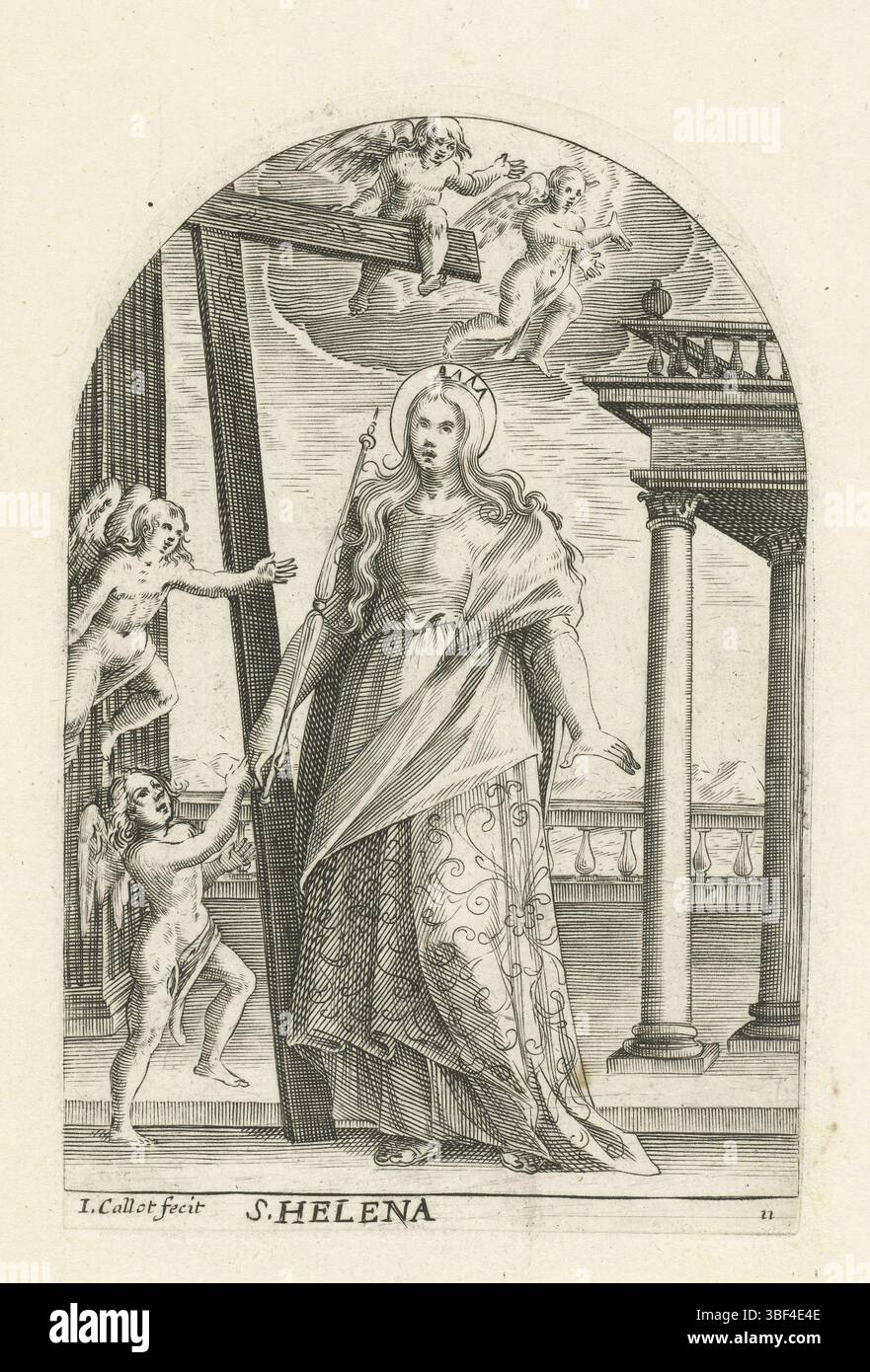 Rome, Callot, Jacques, Paintings and sculptures in Rome, S. Helena ...