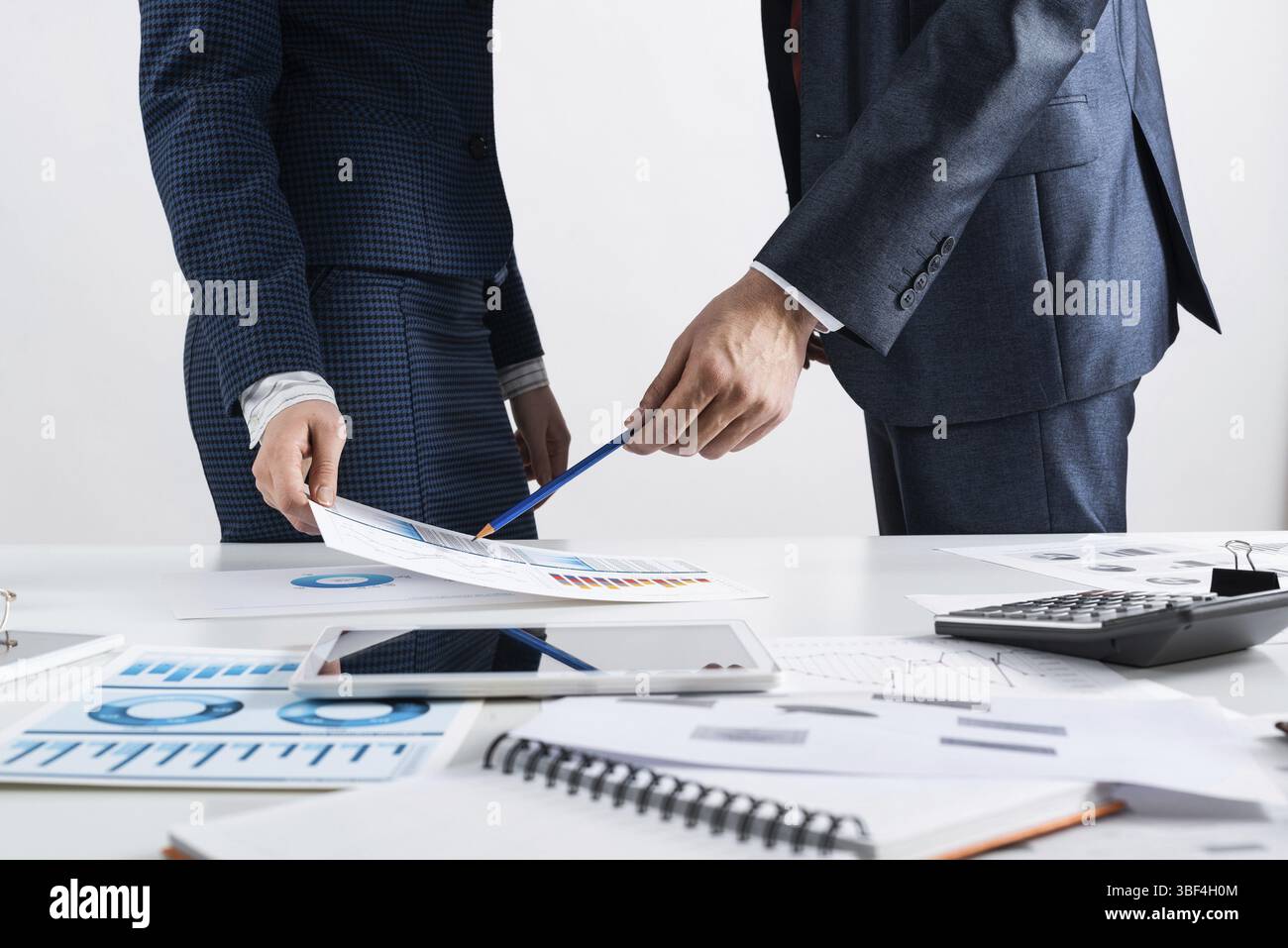 Corporate teamwork concept with businessman. Business people meeting in ...