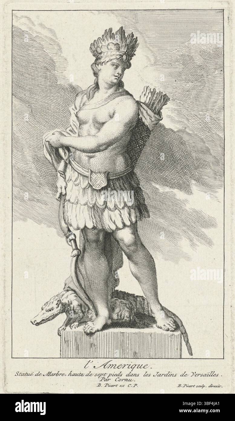 Louis XIV (king of France), Paris, Picart, Bernard, Cornu, Jean ...