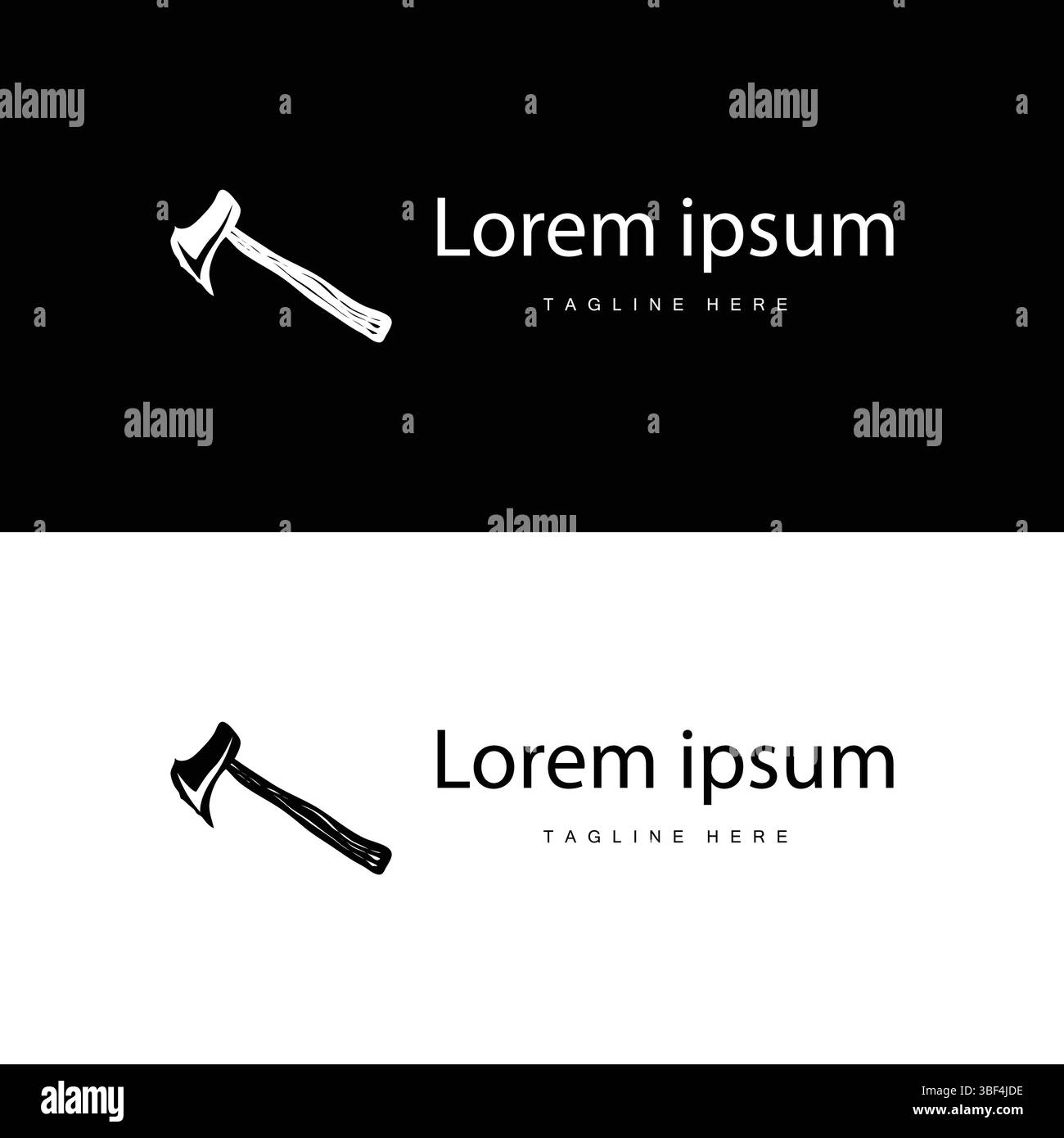 Woodcutting Tool Ax Logo, Woodcutter Vector Simple Design Symbol ...