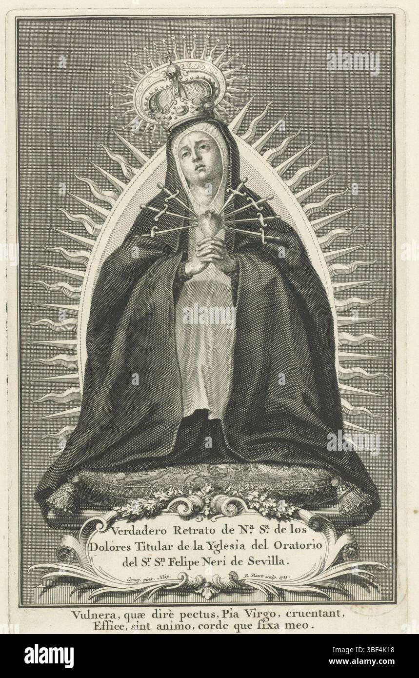 Cornejo, Pedro, Amsterdam, Picart, Bernard, Maria als Mater Dolorosa ...