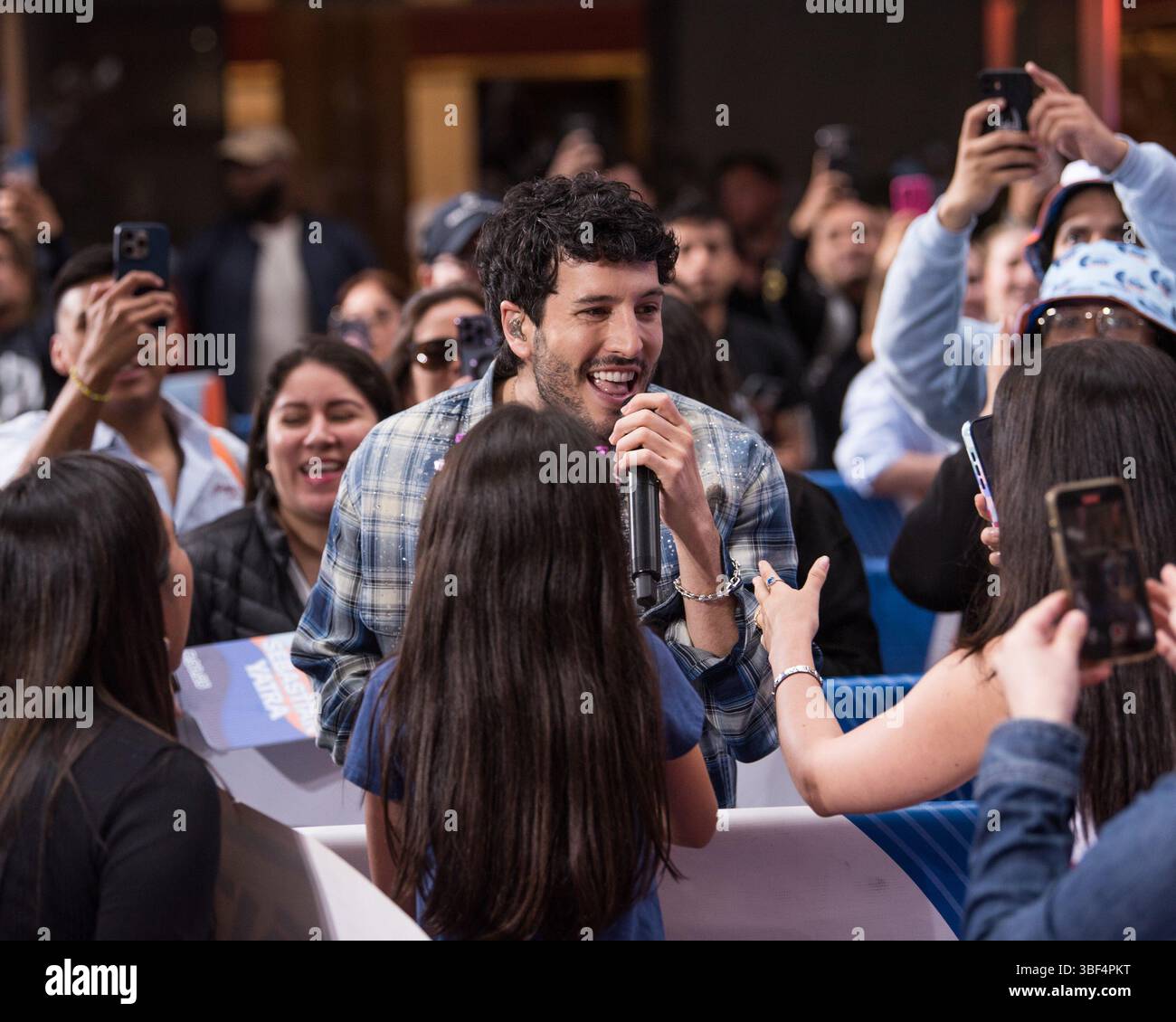 Sebastián Yatra on stage for NBC Today Show Concert Series with ...
