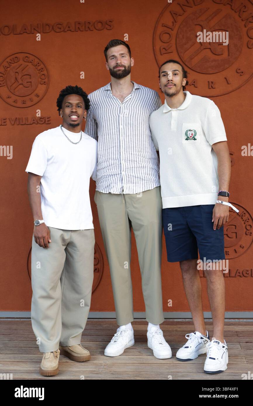 Paris, France. 30th May, 2025. T. J. Shorts, Leon Kratzer and Tyson ...