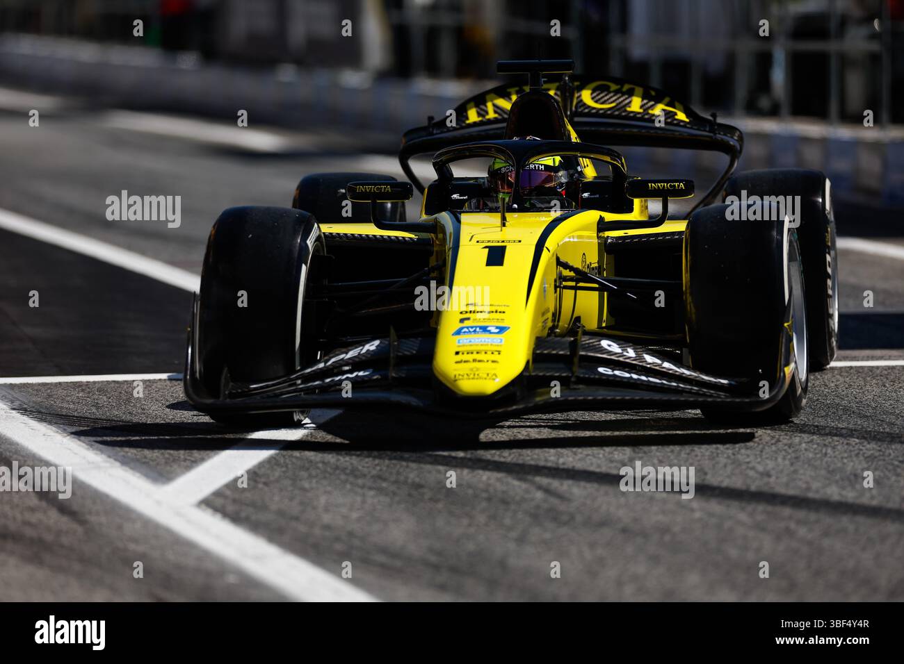 01 FORNAROLI Leonardo (ita), Invicta Racing, Dallara F2 2024, action ...