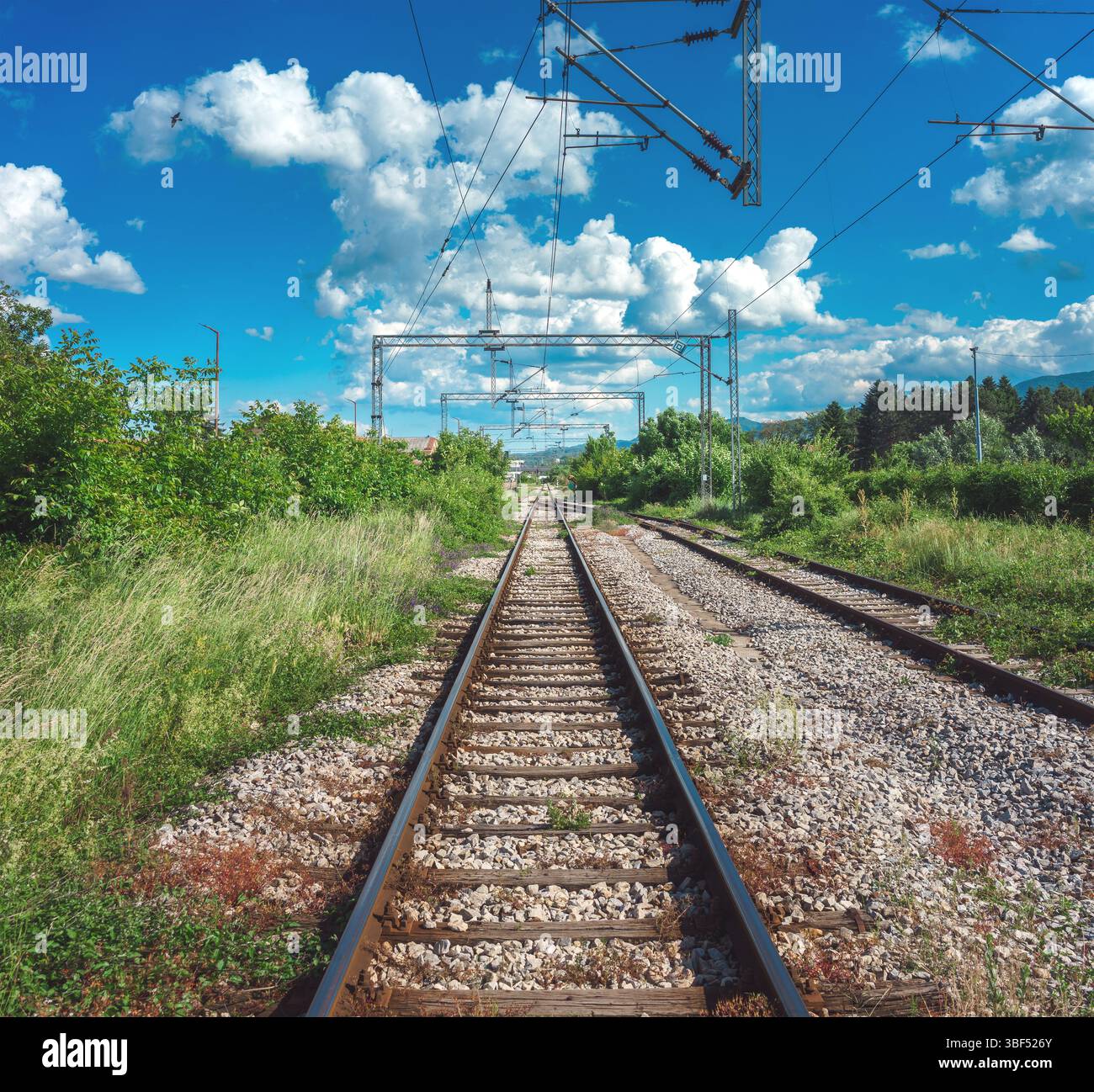 Panoramic view railroad crossing hi-res stock photography and images ...