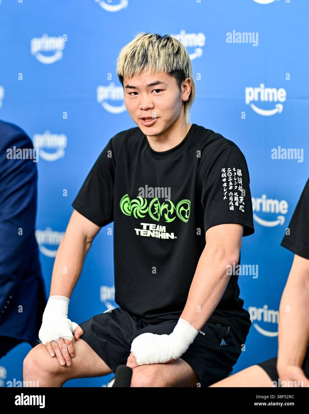 Tenshin Nasukawa of Japan during a public workout at Teiken Boxing Gym ...