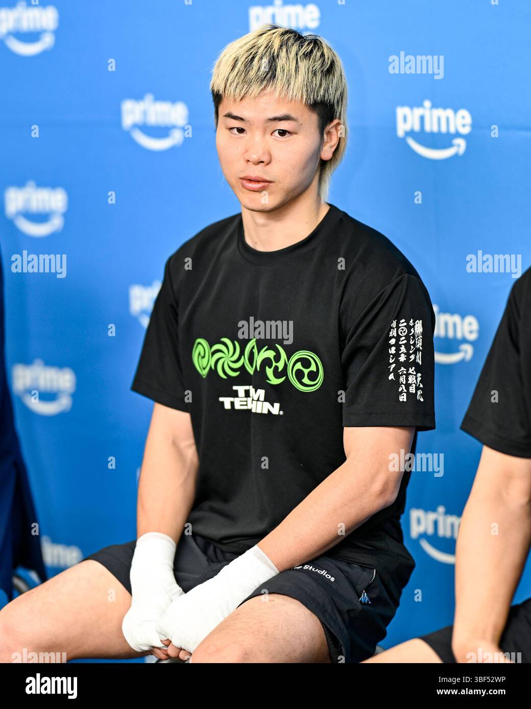 Tenshin Nasukawa of Japan during a public workout at Teiken Boxing Gym ...