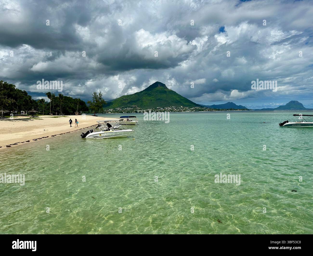 Flic and Flac beach, Mauritius, Indian Ocean Stock Photo - Alamy