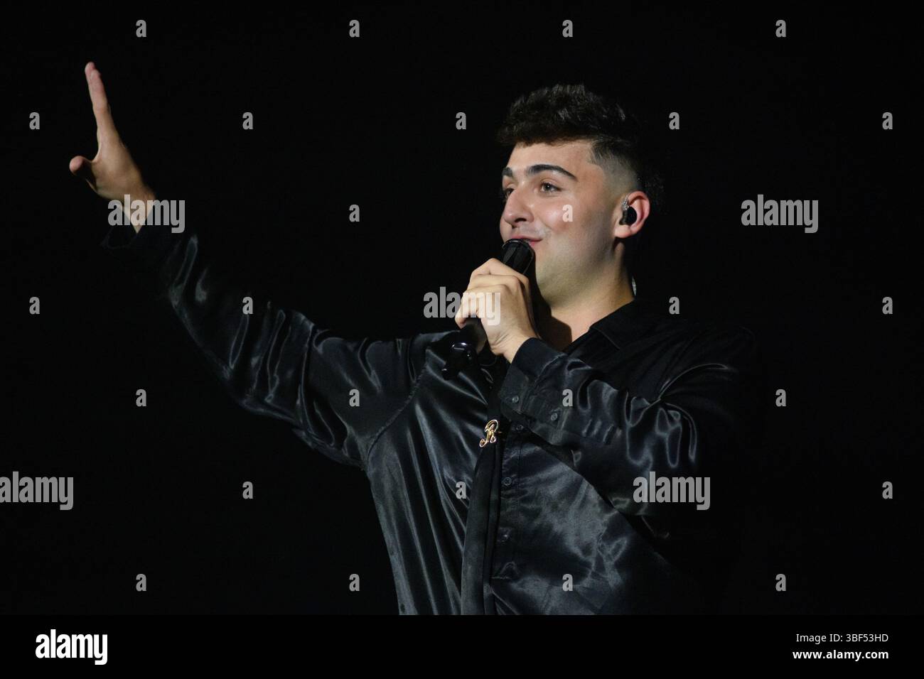 Spanish singer Juanjo Bona performs during the Universal Music Festival ...