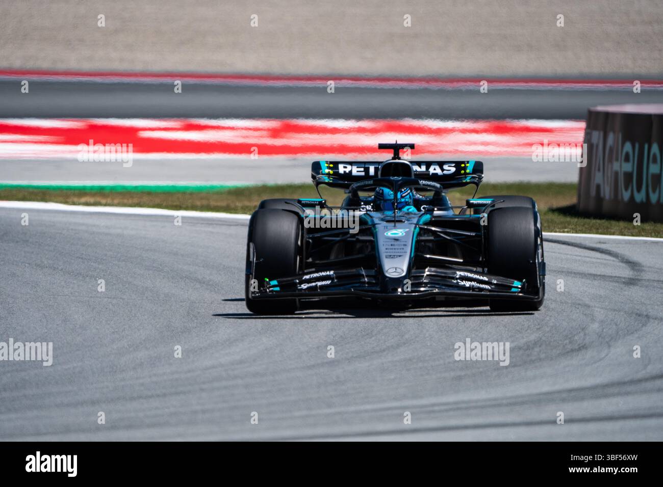 Barcelona, Spain. 30th May, 2025. Mercedes-AMG PETRONAS F1 Team's ...