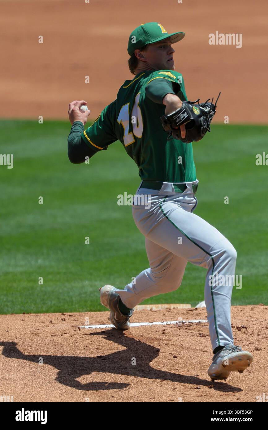 May 30, 2025: North Dakota State pitcher Nolan Johnson (16) in action ...