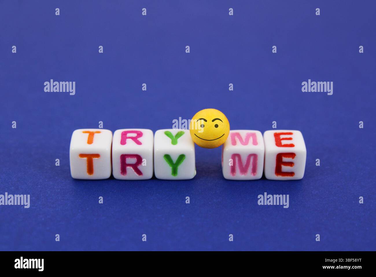 Happy face over word hi-res stock photography and images - Alamy