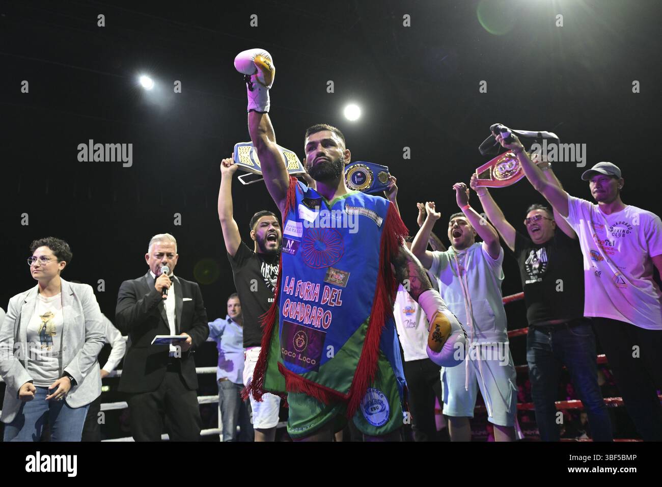 Armando Casamonica before the boxing match against Charly Metonyekpon ...