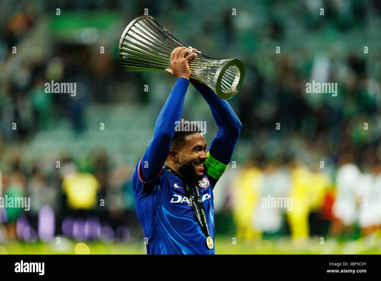 Reece James seen during UEFA Conference League 2025 final game between ...