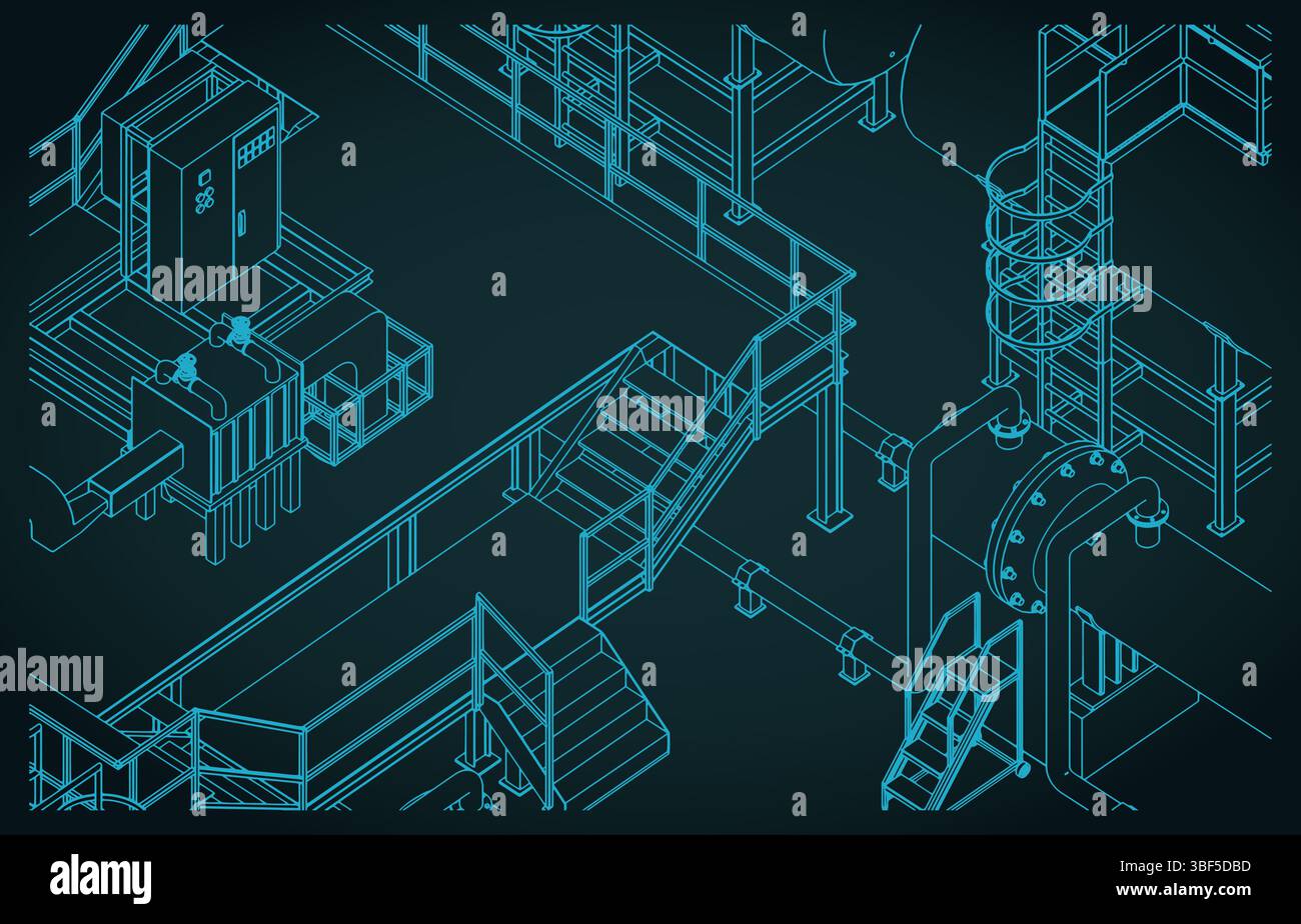 Factory interior close-up. industrial infrastructure of production ...