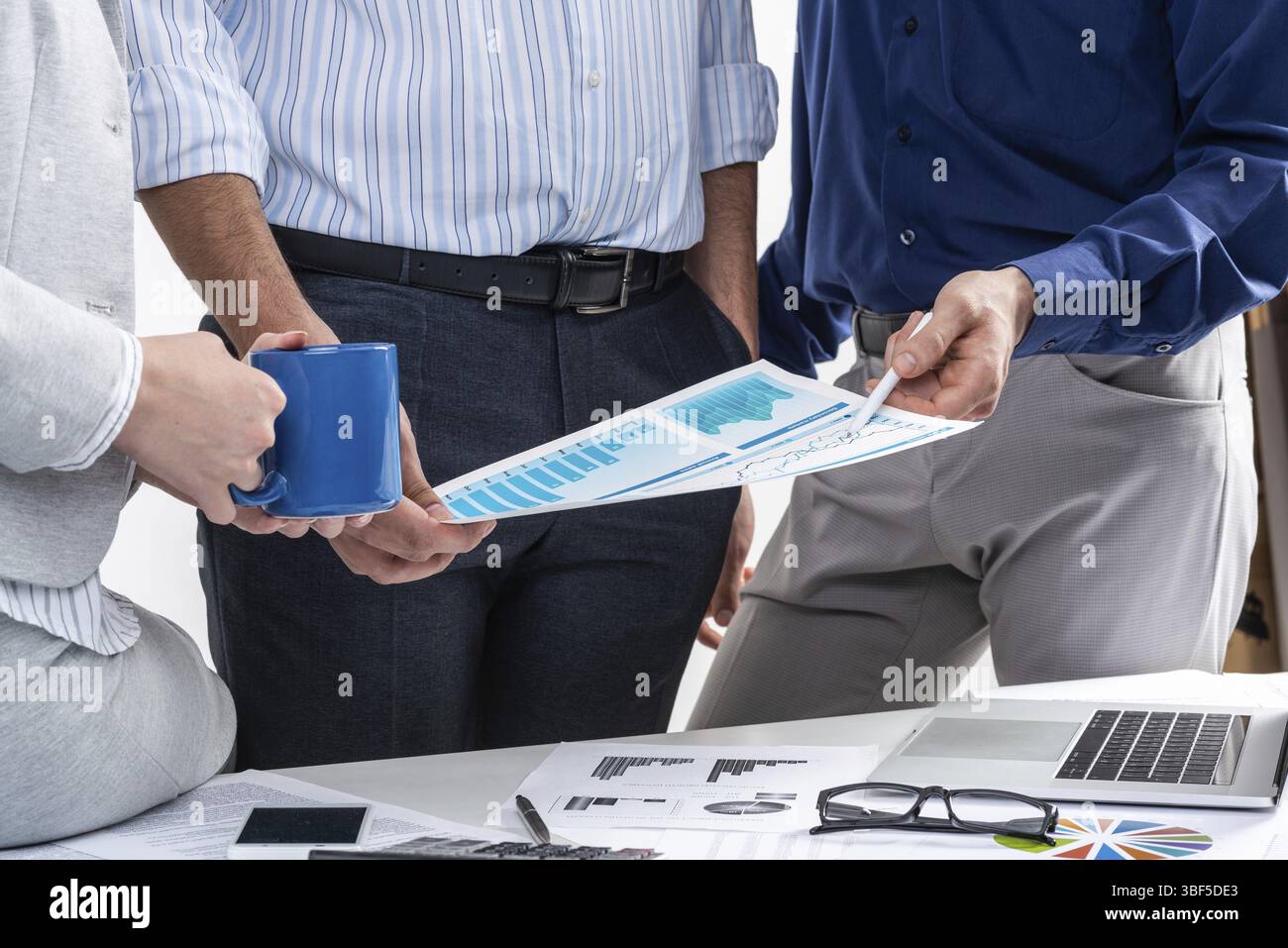 Group of people meeting in conference room. Business consultation and ...