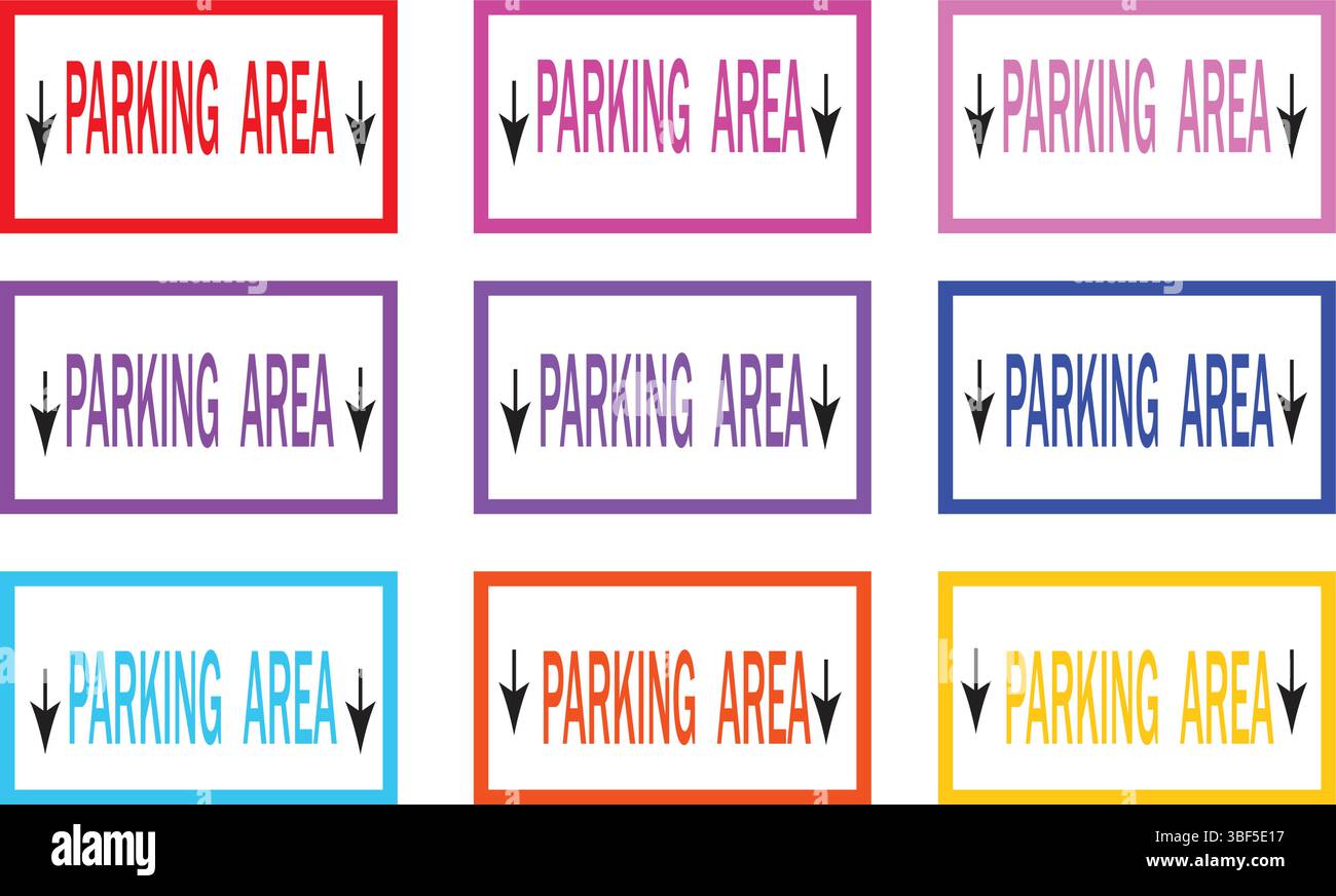 Parking rate sign Stock Vector Images - Alamy