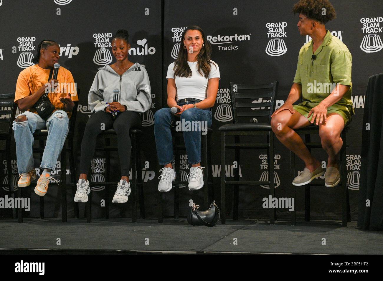 May 30, 2025, Philadelphia, Pennsylvania, United States: Olympic runner ...