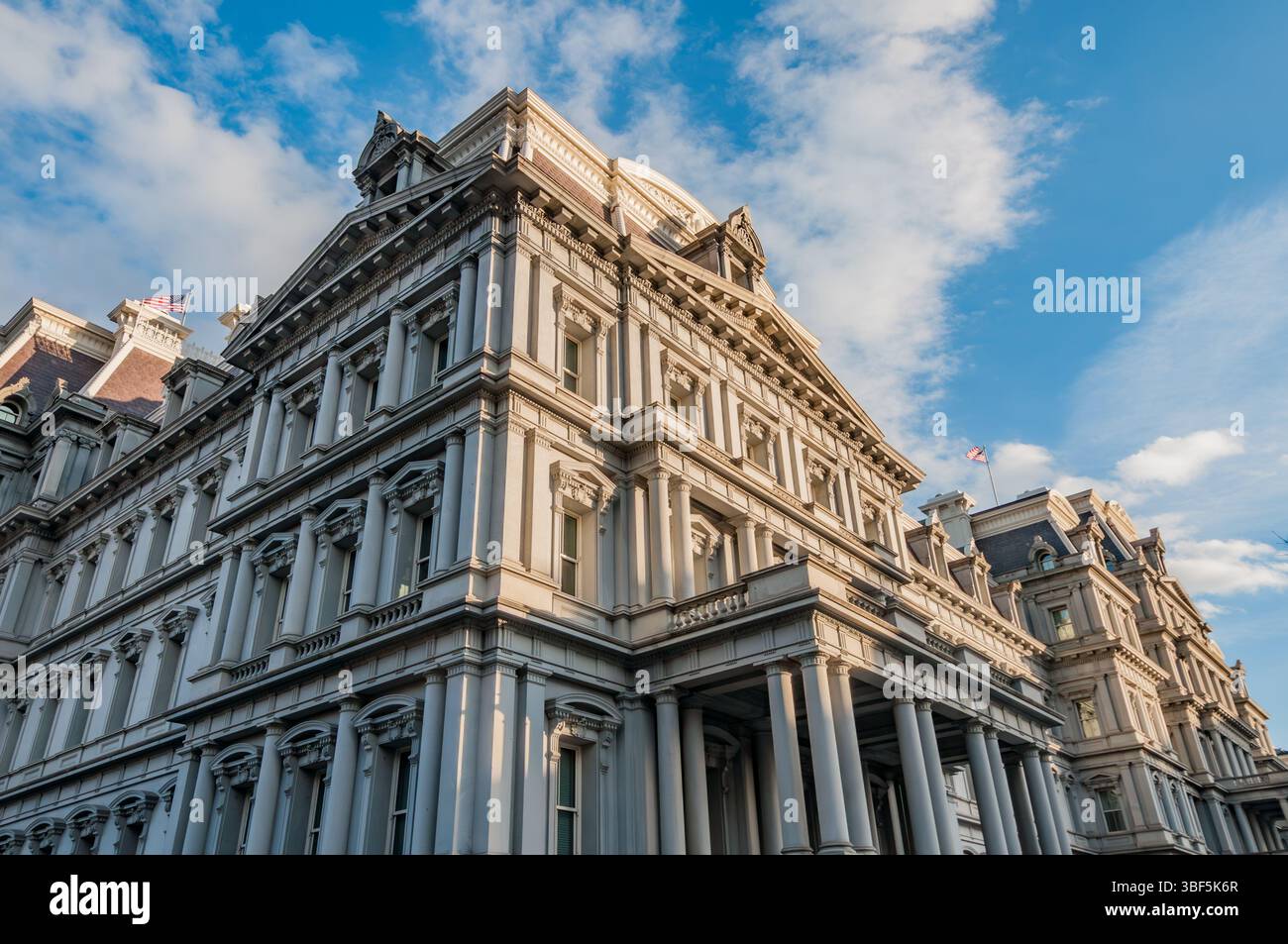 The Dwight D Eisenhower Executive Office Building at Dusk, Washington ...
