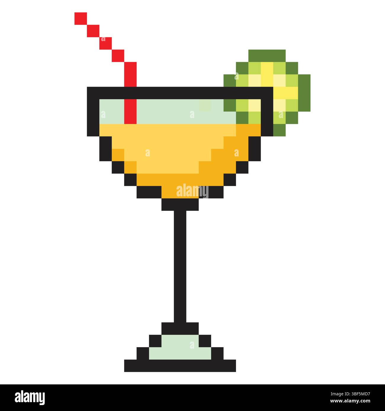 Cocktail in pixel art style Stock Vector Image & Art - Alamy