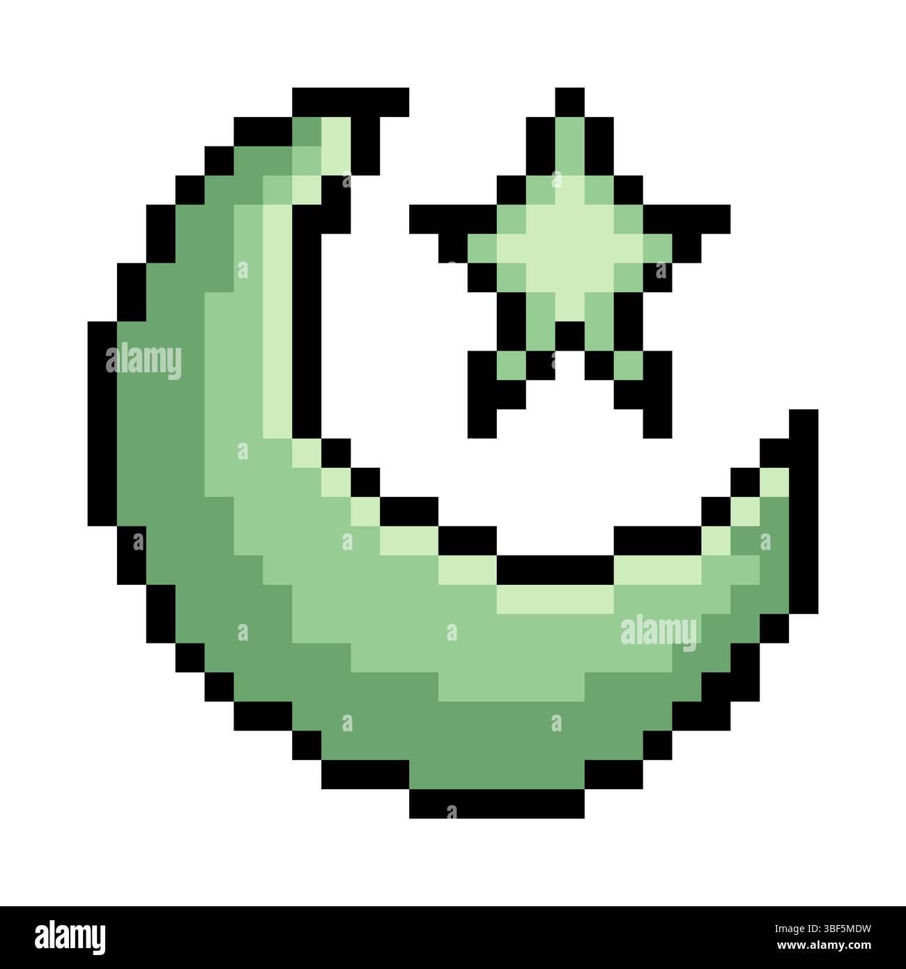 Abstract art crescent in Stock Vector Images - Alamy