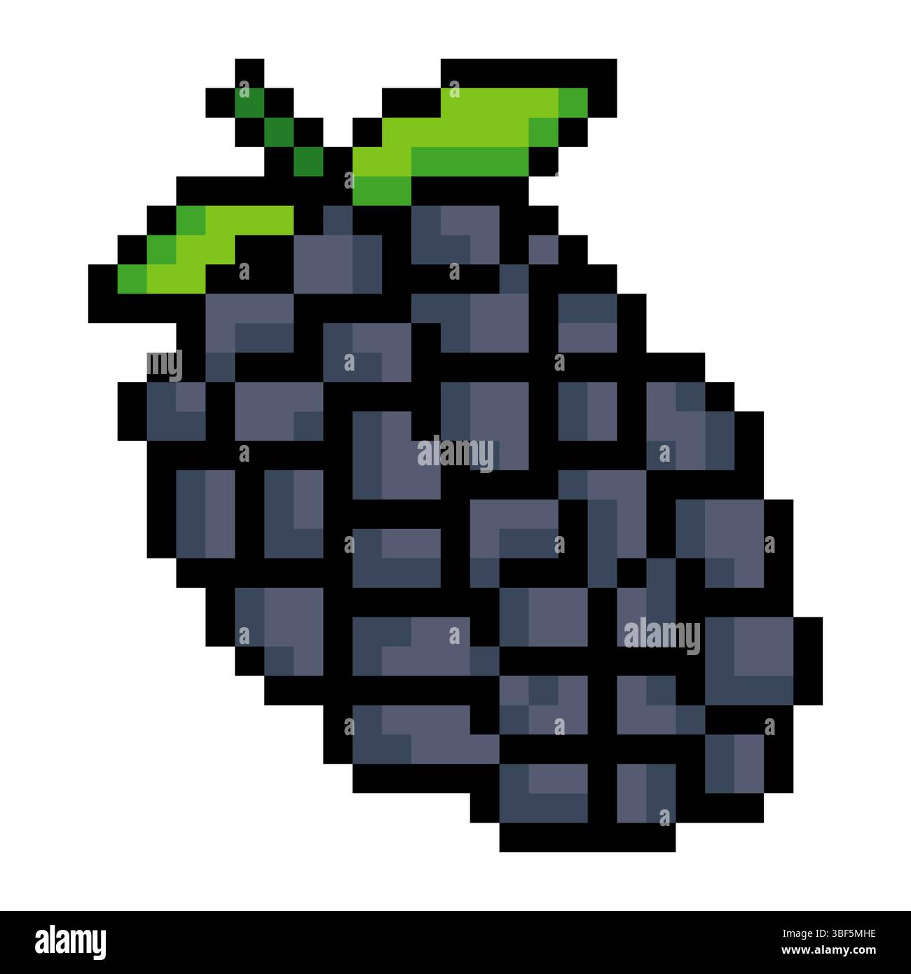 Banana berry black flat Cut Out Stock Images & Pictures - Alamy