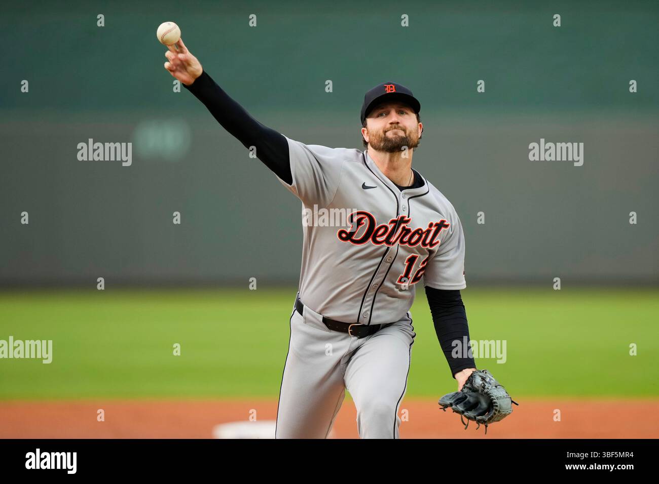 Detroit Tigers starting pitcher Casey Mize throws during the first ...