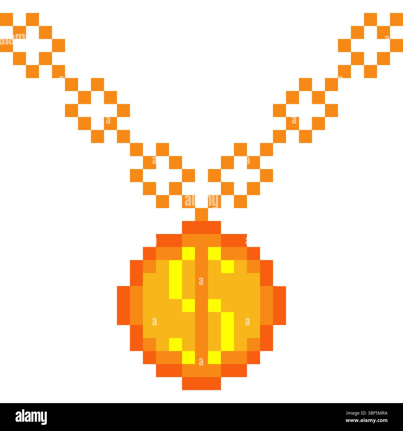 Dollar chain necklace pixel art Stock Vector Image & Art - Alamy