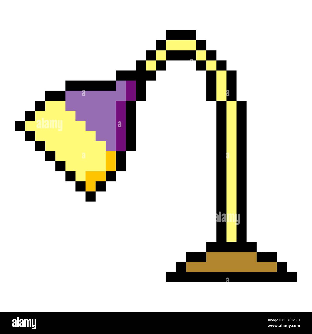 Desk lamp in pixel art design Stock Vector Image & Art - Alamy