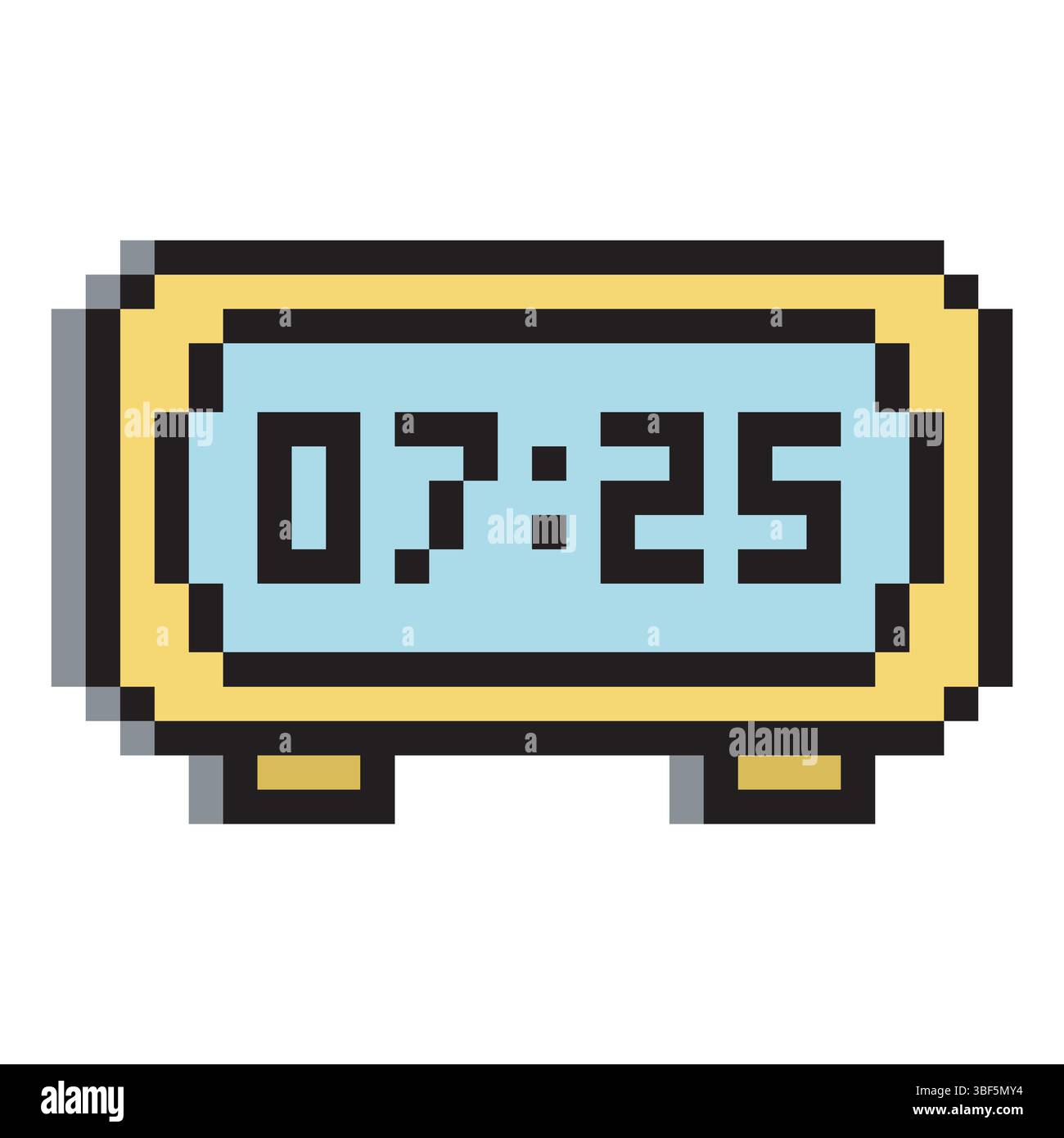 Digital alarm clock in pixel art style Stock Vector Image & Art - Alamy